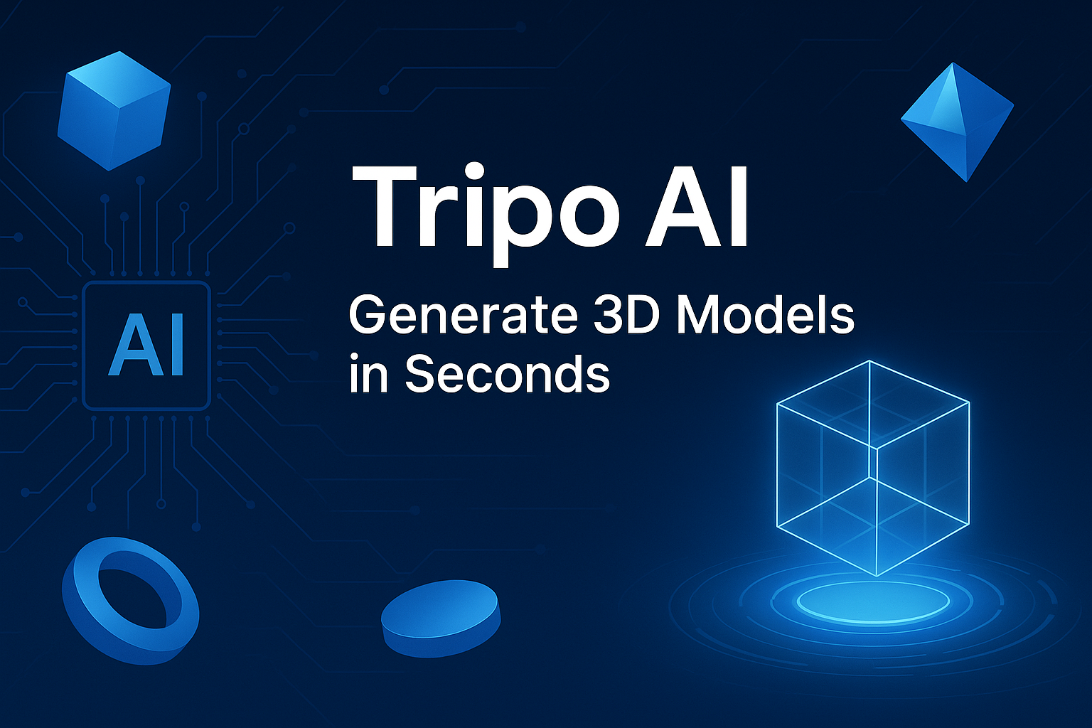 Tripo AI使用指南：革命性的10秒3D建模技术深度解析-AITOP100,AI资讯